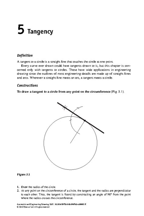 2g Tangency Notes 1 Drawing Geometric And Engineering Drawing DOI 20102010 Elsevier Ltd