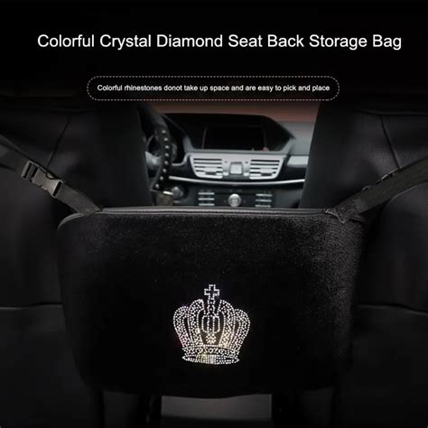 자동차 좌석 다시 스토리지 크라운 자동차 스토리지 가방 그물 포켓 다기능 의자 가방 스토리지 가방 유니버설stowing Tidying Aliexpress