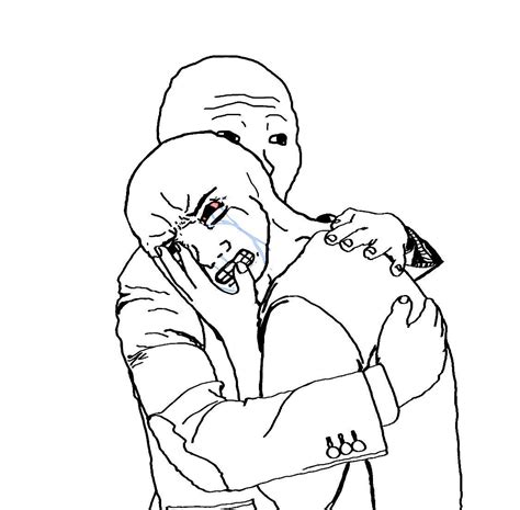 Wojak Hugging Crying Wojak Meme Template Templatesmeme
