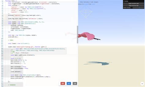 Live Code Editor For Examples Showcase Threejs Forum