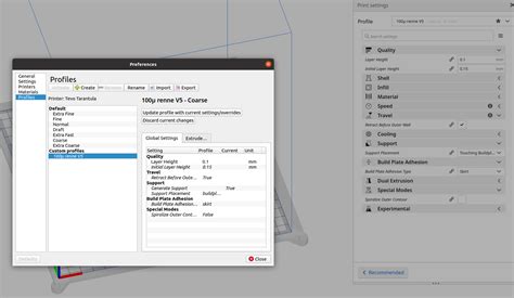 Profiles Settings Not Matching Up In The Application · Issue 7626