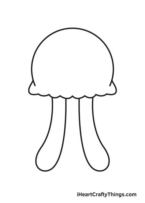 Jellyfish Drawing How To Draw A Jellyfish Step By Step