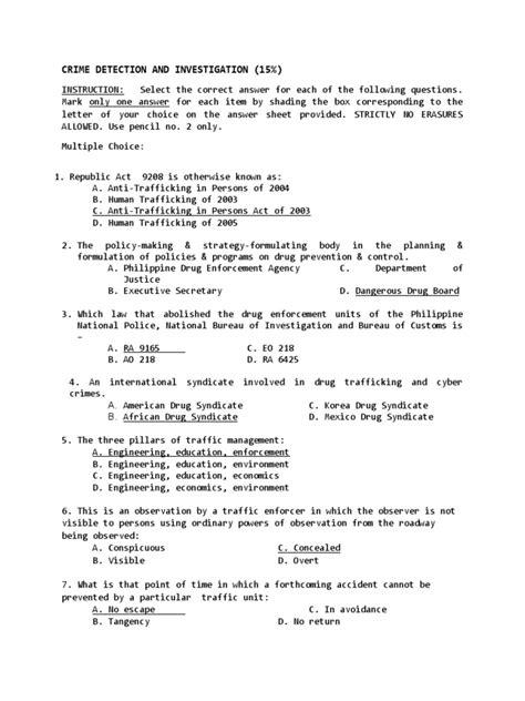 Cdi Pre Board J 19 Download Free Pdf Police Probable Cause