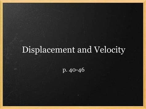 Lecture 1 Position Distance Displacement Average Speed And Velocity