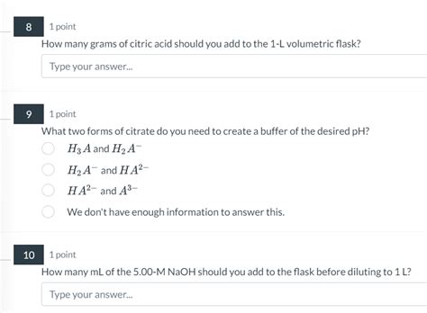 Solved You Are Instructed To Prepare A 1 L Buffer With A Chegg Com