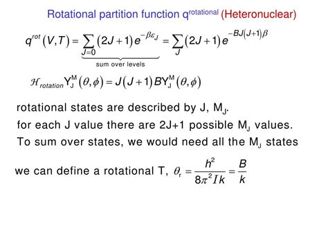 Ppt Rotational Partition Function Heteronuclear Powerpoint