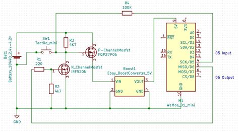 Arduino Boost Converter That Activates With A Button And Is Held On By A Arduino General