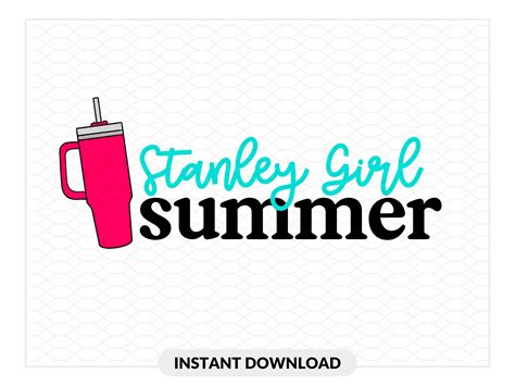Stanley Girl Summer Stanley Cup Inspired Png And Printable Poster Download Etsy