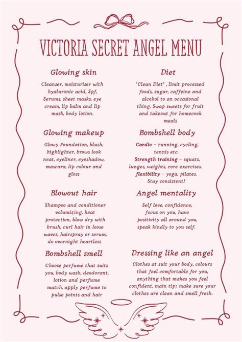 Best 11 Victoria Secret Model Diet And Workout Plan Pdf Artofit