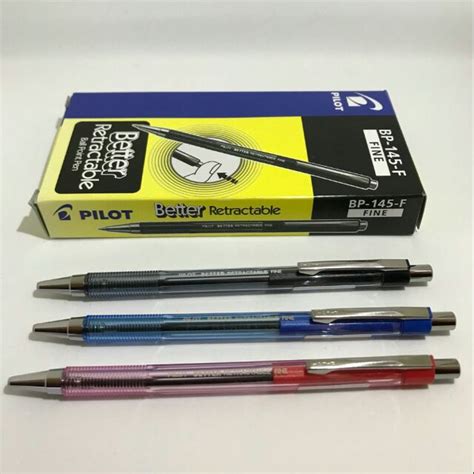 Pilot Pen Ball Point Retractable Fine Bp 145 F 1pc Shopee Philippines