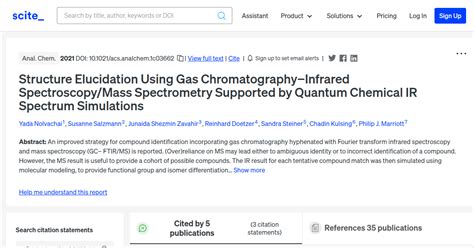 Structure Elucidation Using Gas Chromatography−infrared Spectroscopy Mass Spectrometry Supported