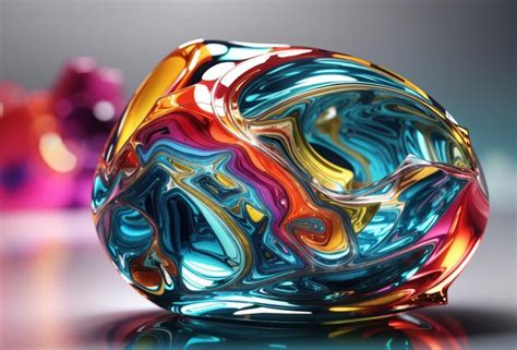 Premium Photo D Render Abstract Background On Dark Background Transparent Glossy Glass