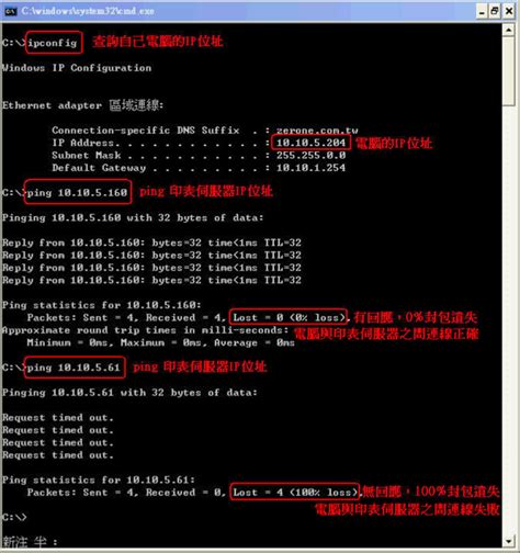 印表伺服器 我要如何查詢電腦的ip位址，並且確認電腦與列印表服器之間網路是否正常？ 源壹科技股份有限公司 Zotech Co Ltd