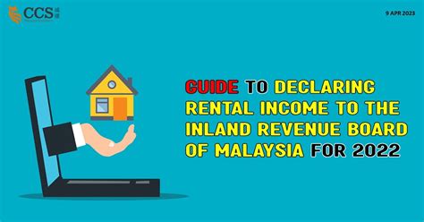 CCS Co Plt Guide To Declaring Rental Income To The Inland Revenue
