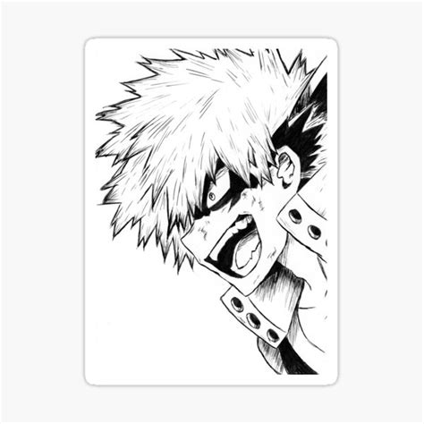 Bakugou Anime Manga Stickerundefined By Nertha Redbubble