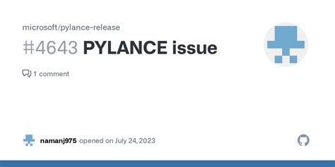 pylance issue · issue 4643 · microsoft pylance release · github
