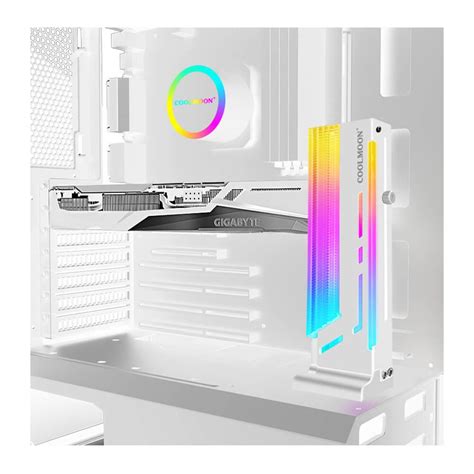 CoolMoon CM-GH2 5V ARGB Ayarlanabilir Dikey Ekran Kartı Tutucu Stand ...