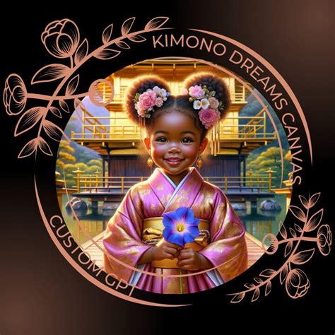 Custom DALL E GPT Push Button Art Generation Kimono Dreams Generative AI Art Etsy