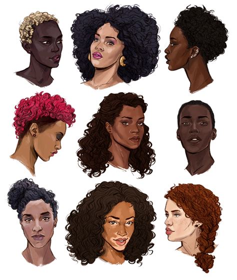 Black Hairstyles Drawing Reference Summer Beach Hairstyles