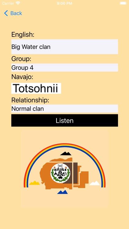 Navajo Clans Native Language By Lance N Etcitty
