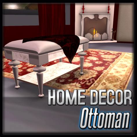 Second Life Marketplace Creme De Amore Ottoman Creme De Amore Decor