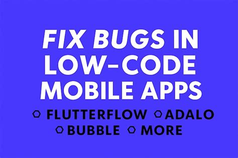 Fix bugs error in flutterflow adalo thunkable appgyver bubble glide low code app by Promise__2 ...