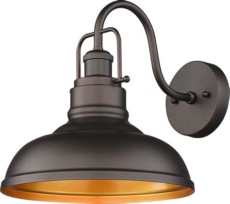 Litfad Industrial Barn Style Wall Sconce 10 Gooseneck Arm Edison