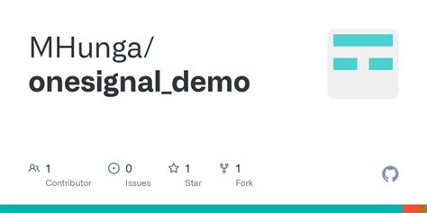 Github Mhunga Onesignal Demo