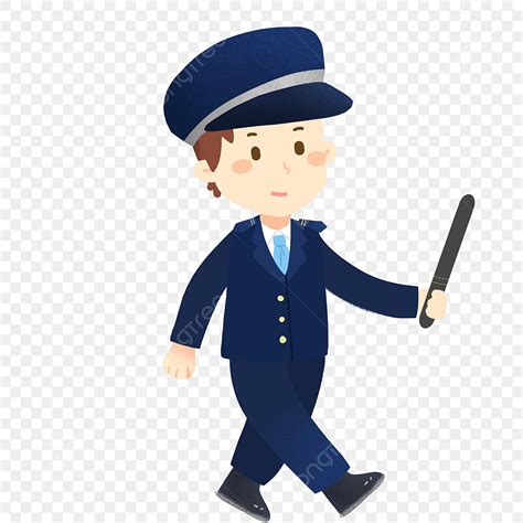 경찰이 지휘봉을 들고 사람들의 경찰 공안 경찰복 Png 일러스트 및 Psd 이미지 무료 다운로드 Pngtree