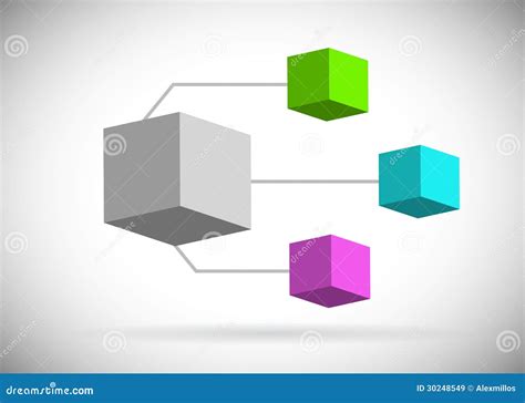 Color Boxes Diagram Illustration Design Stock Illustration Illustration Of Lines Grey