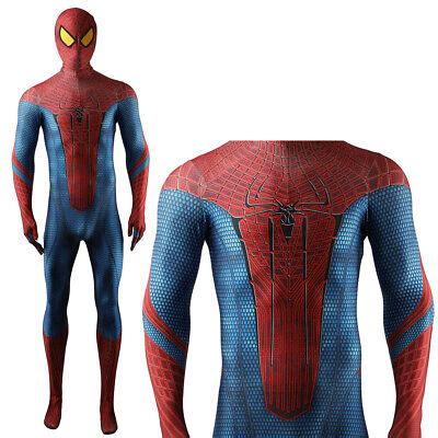 The Amazing Spider Man 1 Jumpsuit Cosplay Superhero Costume Men Suit
