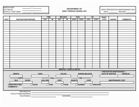 Fuel Log Excel Spreadsheet Db Excel Com