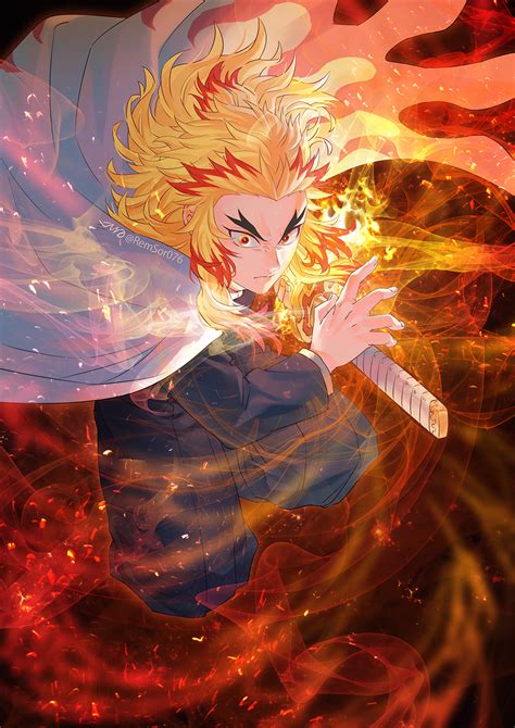 Rengoku Kyoujurou Kimetsu No Yaiba Drawn By Remsor Danbooru