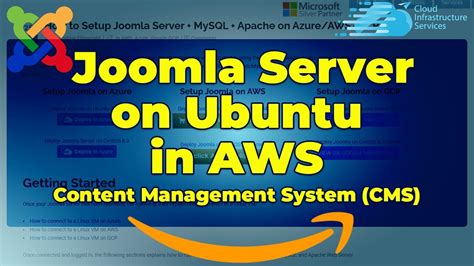 How To Install Setup Joomla Server On Ubuntu In AWS Min Deployment YouTube