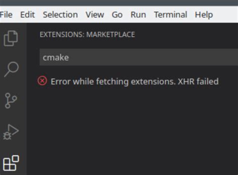 Vscode Extension 에러 Error While Fetching Extensions Xhr Timeout
