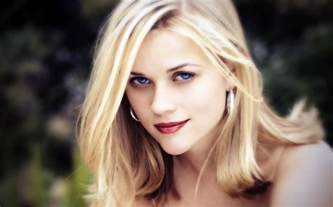 Blonde Reese Witherspoon Blue Eyes Actress Women Photo