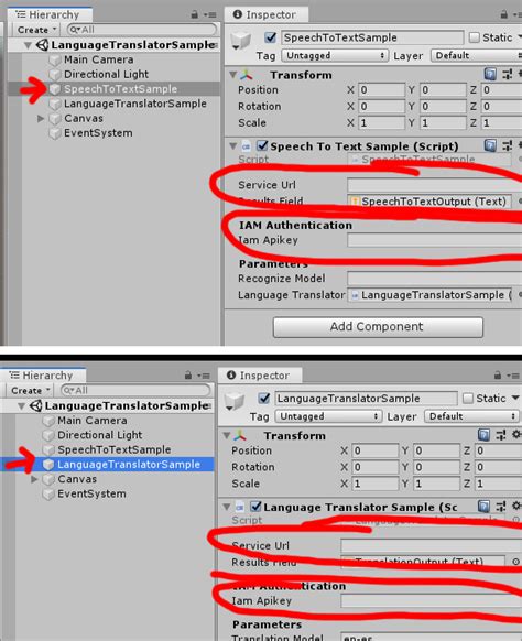 Unity Ibm Watson Translation Using The Example Scene With Correct Credentials Does Not Work But