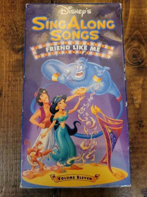 Disneys Sing Along Songs Aladdin Friends Like Me Vhs 1993 Eur 528 Picclick Fr