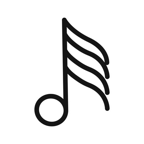 Semiquaver Note Icon 47744342 Vector Art At Vecteezy