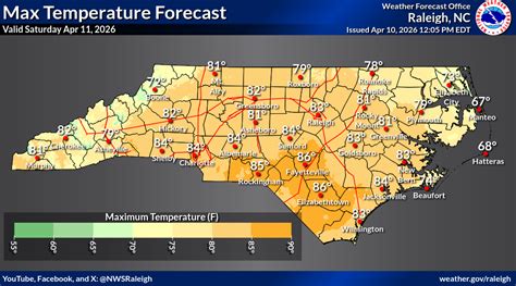North Carolina Statewide Forecast Maps