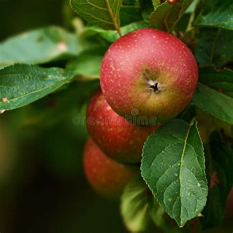 Apple Plants Nature And Fruit Product Growth Outdoor On Countryside With Farming Produce