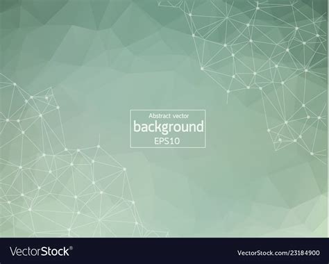 Light Green Shining Triangular Background Vector Image