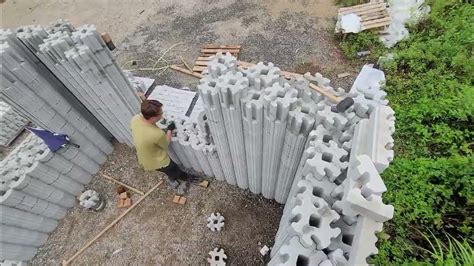 1 맨손으로 벽돌 집짓기 Building A Prefabricated Brick House Youtube