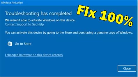 How To Fix We Werent Able To Activate Windows On This Device Error Windows 11 Youtube