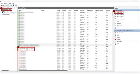 How To Add The FTP Utility In Windows Defender Firewall With Advanced Security For Scanning