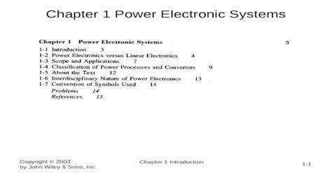 Power Electronics Ned Mohan Slides Ch1