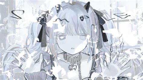 Chooine Original Commission Highres 1girl Collar Collarbone Fang