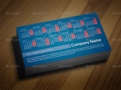 Calendar And Business Card Print Templates Graphicriver