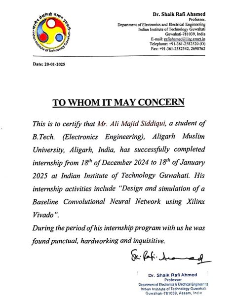 Internship Fpga Verilog Ai Automation Electronicsengineering Growth Ali Siddiqui 20