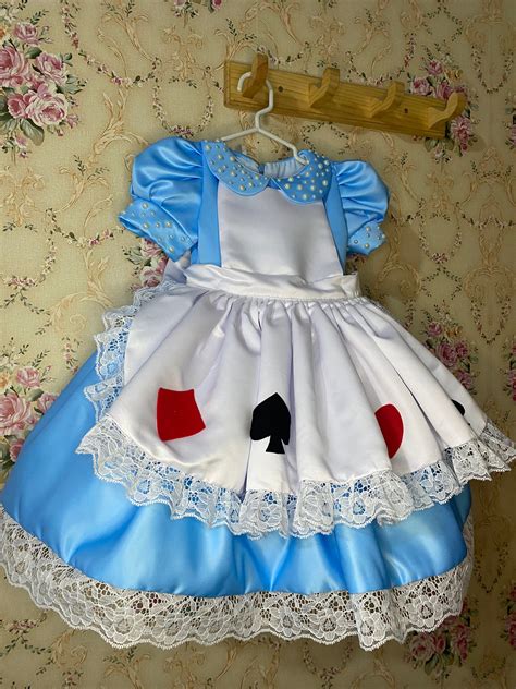 Alice Dress Blue And White Girl Dress Free Shipping Alice Birthday